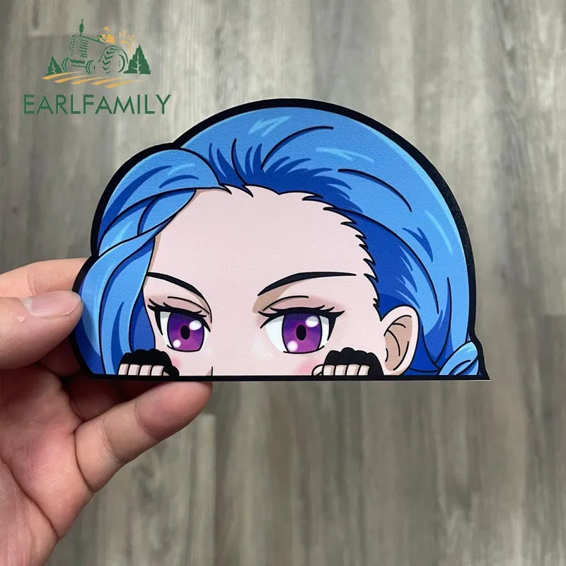 EARLFAMILY-13cm-x-9cm-Arcane-Jinx-Peeker-Car-Sticker-Chibi-Big-Head ...
