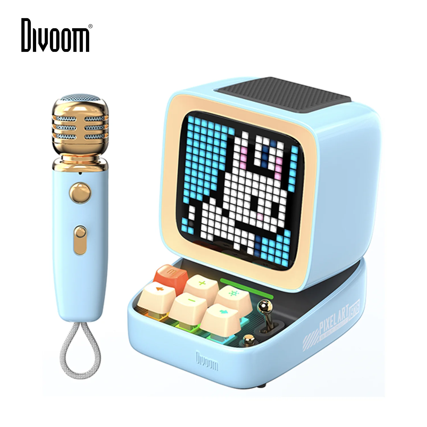 Divoom-Ditoo-Mic-Pixel-Art-Portable-Bluetooth-Speaker-for-PC-with ...