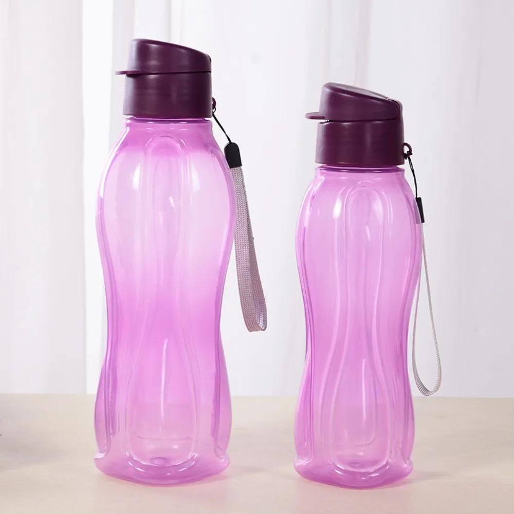 Drinkware 900/1100ML Plastic Water Bottle Solid Color Large Capacity ...