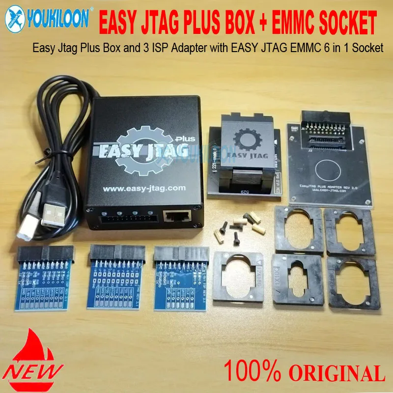Easy-Jtag-Plus-Box-juego-completo-y-adaptador-con-enchufe-EMMC-6-en-1 ...