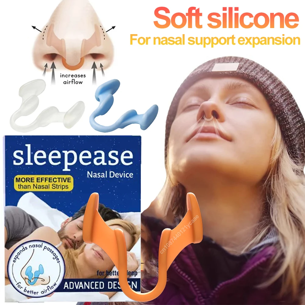 2Pcs/Box Anti Snore Apnea Nose Clip Anti-Snoring Breathe Aid Stop Snore ...