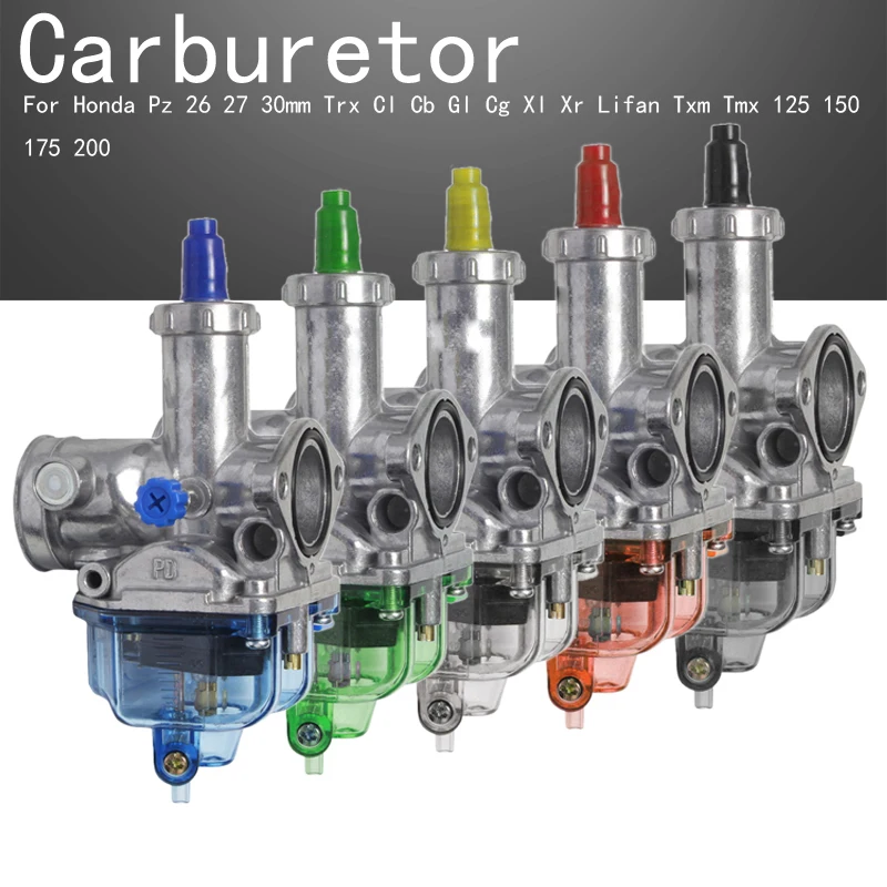 Carburetor For Honda Pz 26 27 30mm Trx Cl Cb Gl Cg Xl Xr Lifan Txm 125 ...