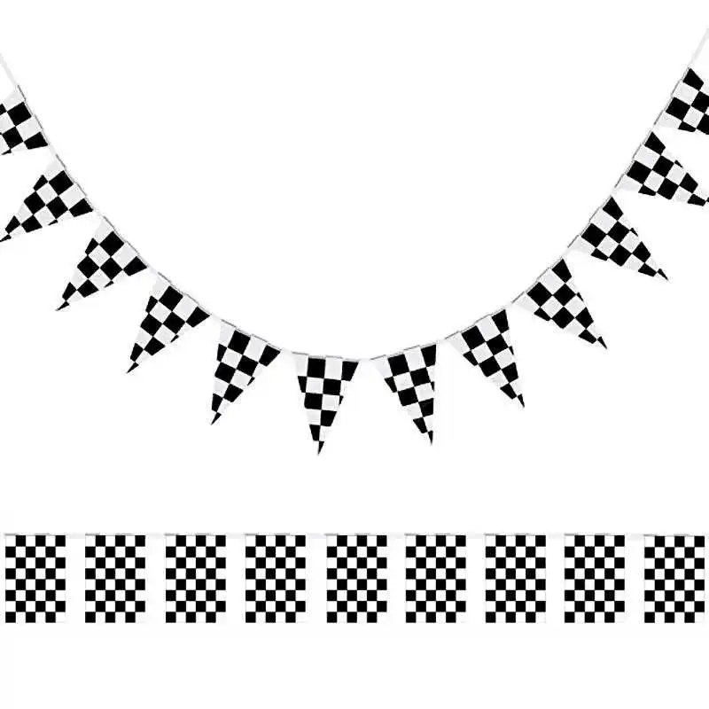 F1 Sport Checkered Flags Auto Racing Black and White Chequered Printed ...