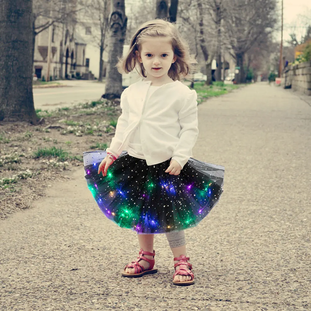 Elastic-Waistband-Beautiful-LED-Illuminated-Skirt-LED-Fluffy-Skirt-with ...