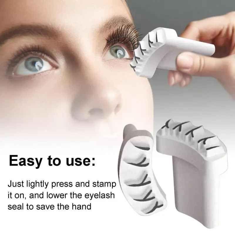 Silicone-Draw-False-Eyelashes-Stamp-Tool-Lower-Lash-Stamps-Reusable-Eye ...