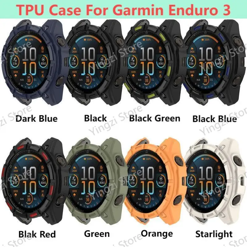Soft Case For Garmin Enduro 3 Protector Samrt Watch Strap TPU Shell ...