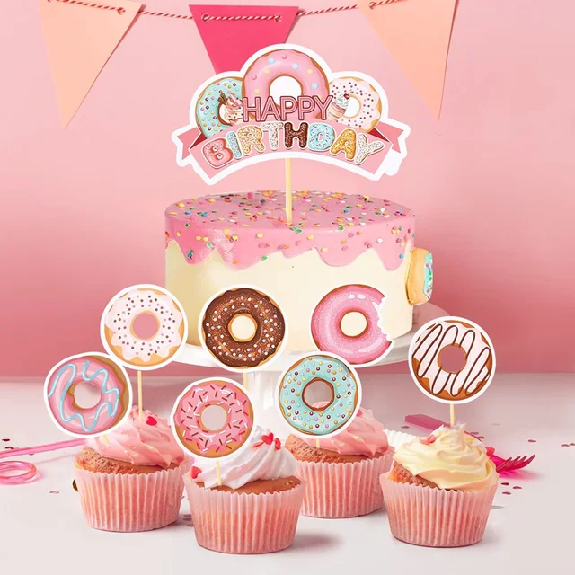 Bolo De Aniversario Donut Bolo Donuts