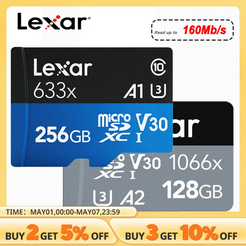 Lexar-Micro-SD-Card-128GB-32GB-64GB-256GB-512GB-Micro-SD-Card-SD-TF ...