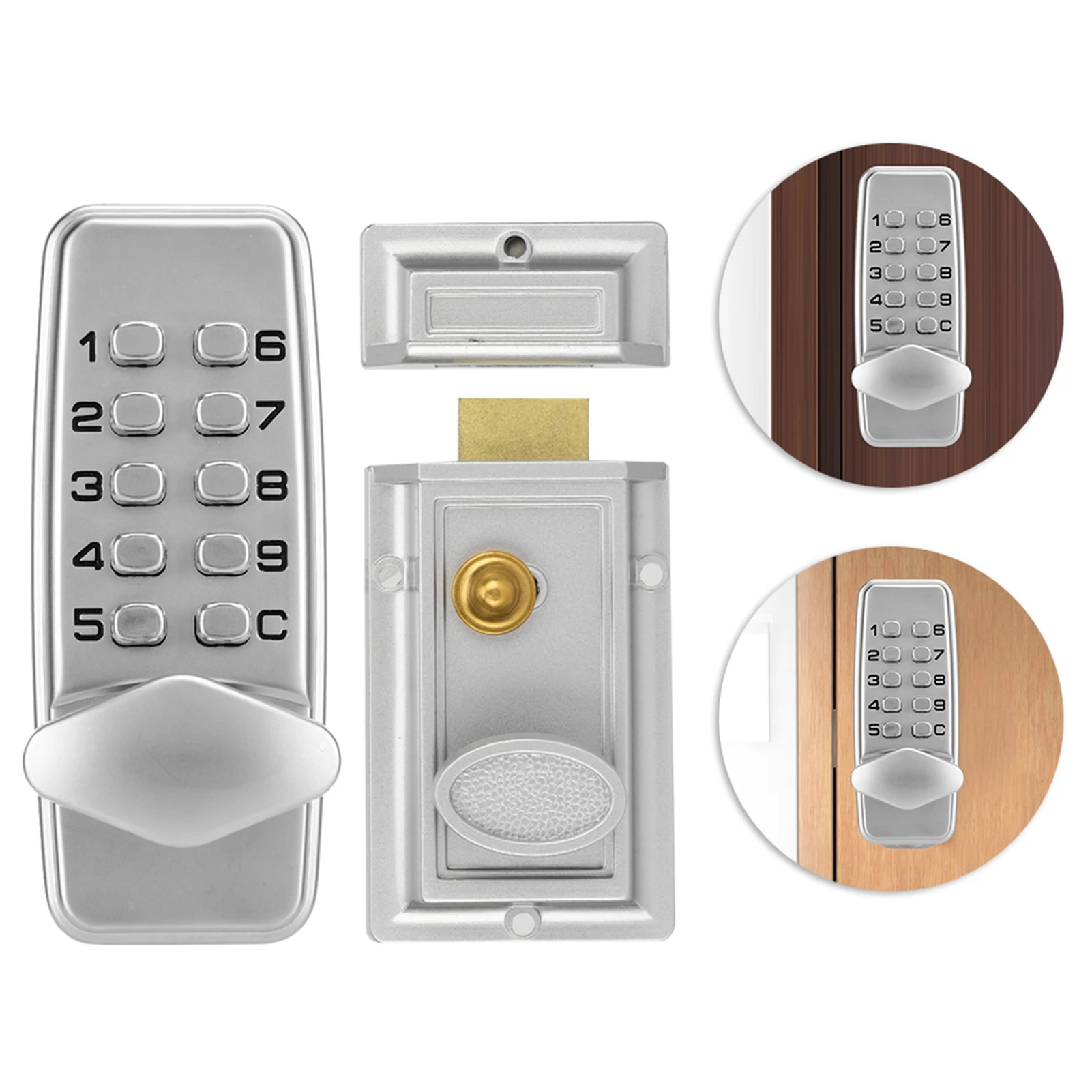 2 ‑ 4 Digits MiNi Mechanical Lock Cabinet Indoor Outdoor Door Password ...