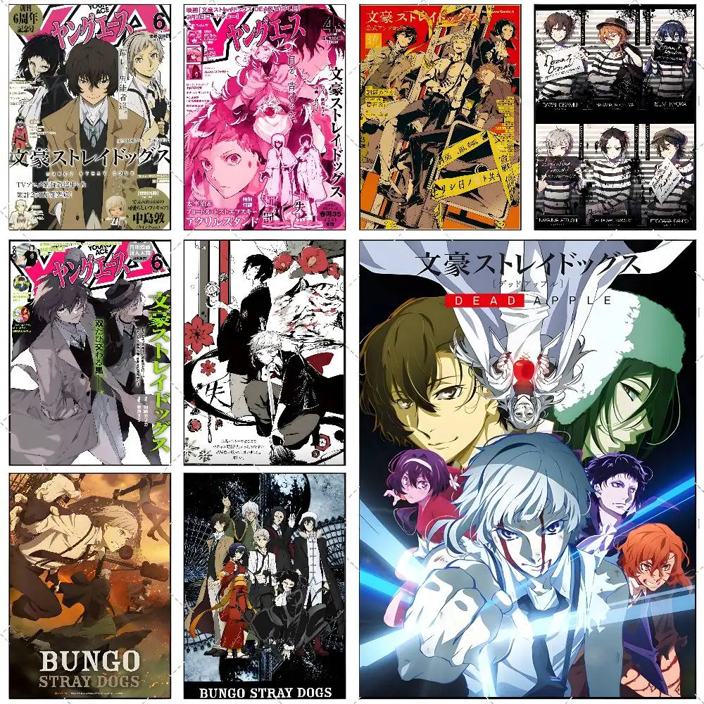 Japanese Anime Bungo Stray Dogs Vintage Poster High-definition Art ...