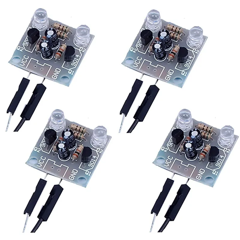 HOT-4-Piece-Set-5Mm-LED-Flash-DIY-Kit-Electronic-Starter-Kit-PCB ...
