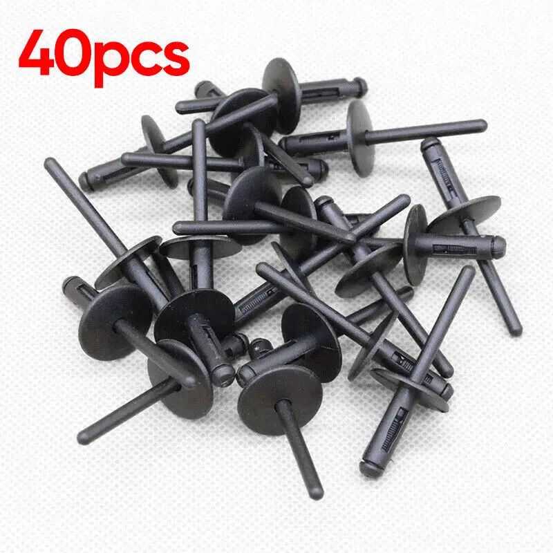 20/40pcs Car Bumper Clips Rivets Fender Retainer Fastener Plastic for ...