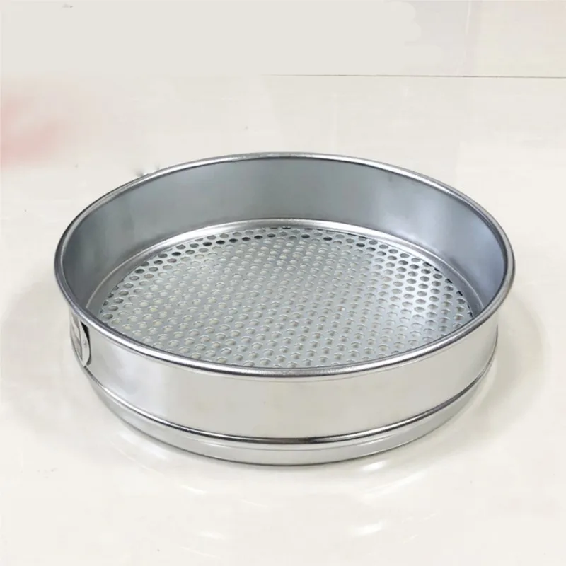 Aperture Lab Soil Standard Test Sieve iron 200mm Diam Round holes 1/2/3 ...