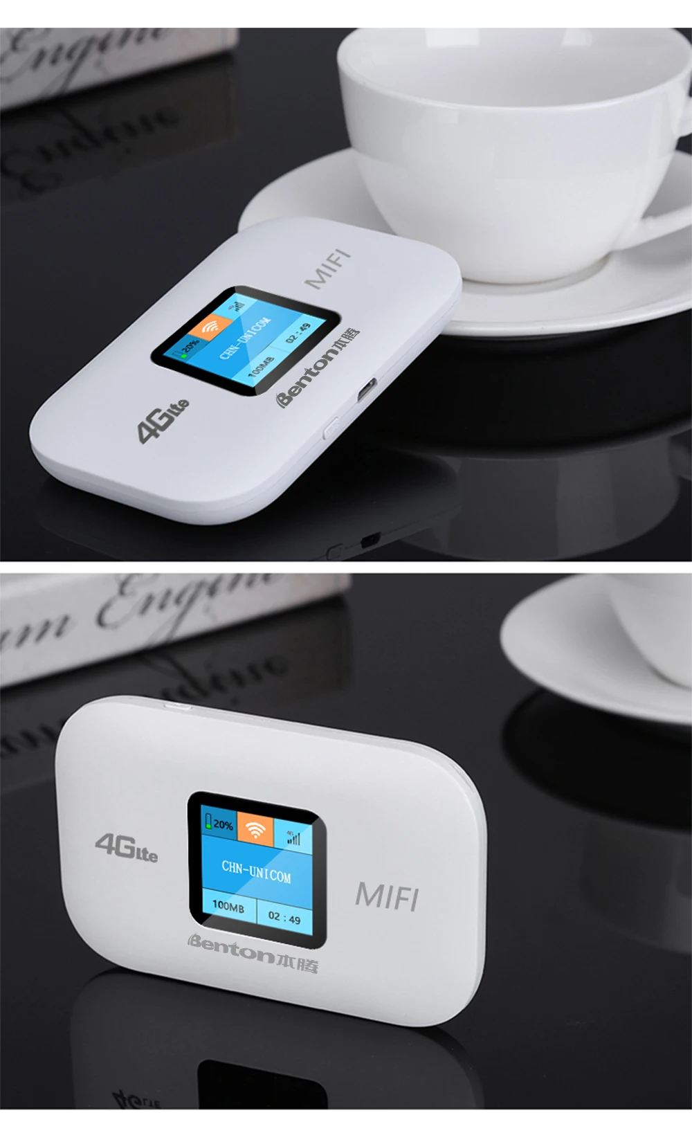 Benton Unlock 4GLte WIfi Router Hotspot Wireless Pocket Mifi Sim Card ...