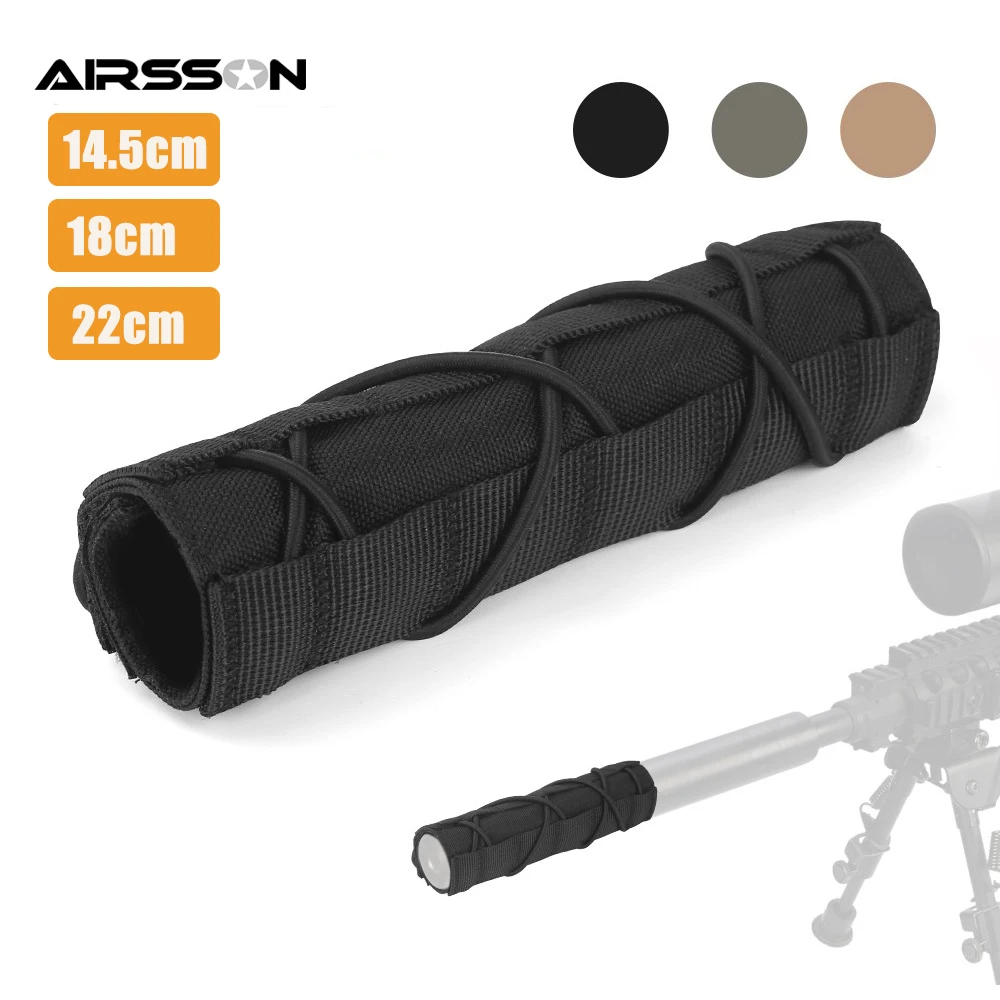 14-5-18-22cm-Gun-Silencer-Protective-Case-Suppressor-Heat-Shield-Sleeve ...