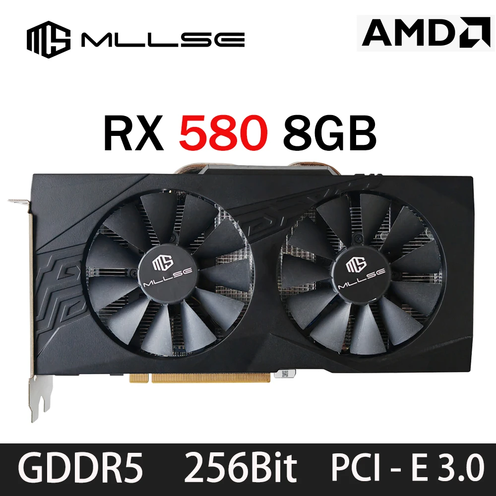 MLLSE-AMD-RX-580-8GB-2048SP-8Pin-Placa-De-Video-Gaming-Graphics-Card ...