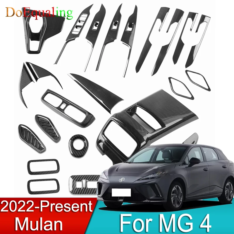 For-MG4-Mulan-2023-MG-4-EV-2022-Gear-Shift-Panel-Water-Cup-Frame-Glass ...