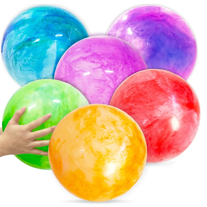 3PCS Marbleized Bouncy Balls 12Inch Carnival Inflatable Party Favors ...