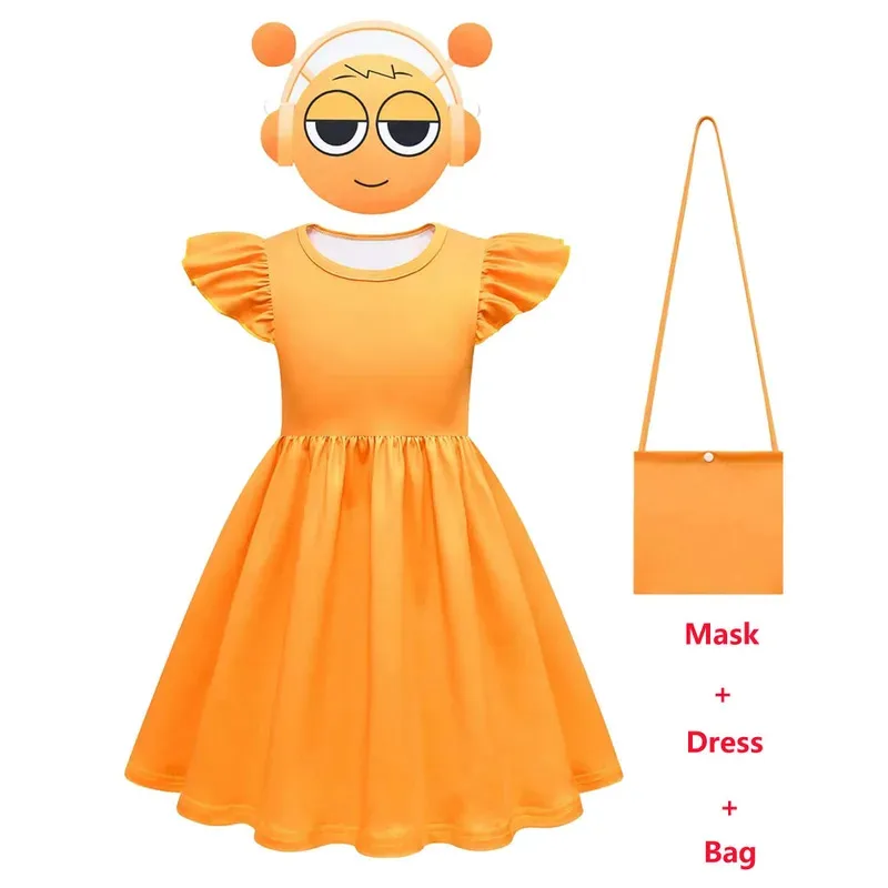 wiwiwi 123Sprunki Plush Kids Yellow Simon Dress Cartoon Pinki Oren Baby ...