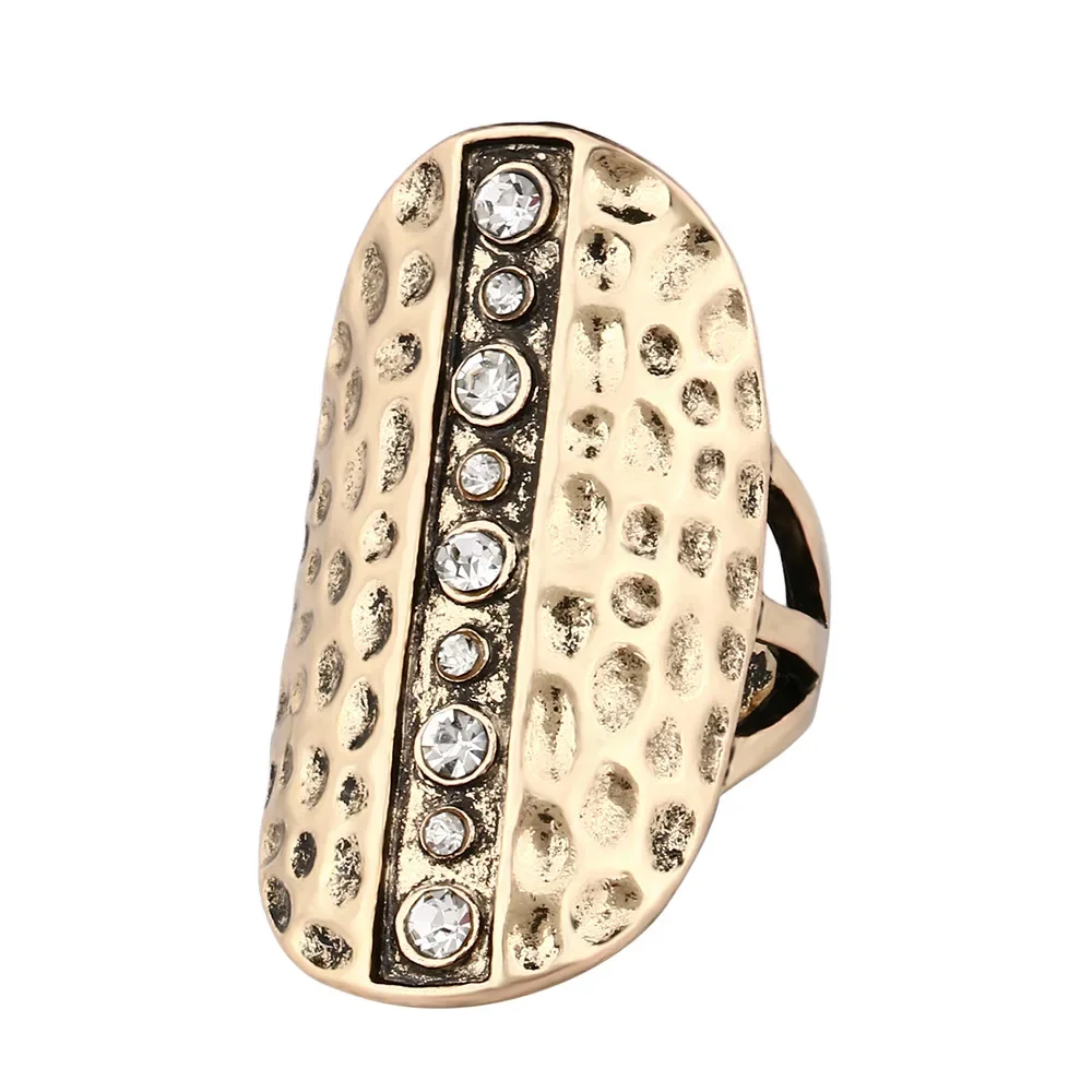 Retro-Exaggerated-Chunky-Antiqued-Gold-Color-Rhinestone-Statement ...