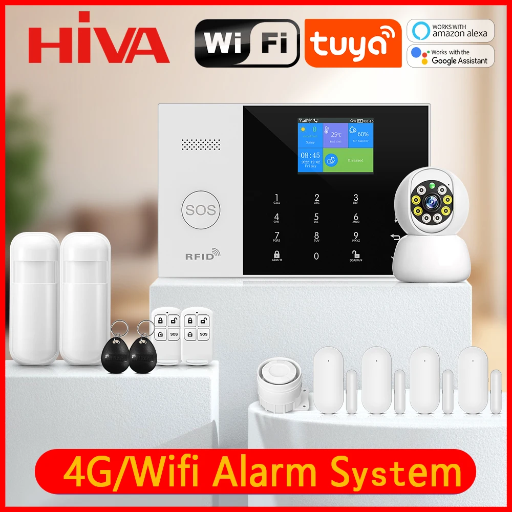 HIVA-4G-Wifi-Alarm-System-433MHz-Home-Burglar-Security-with-Motion ...