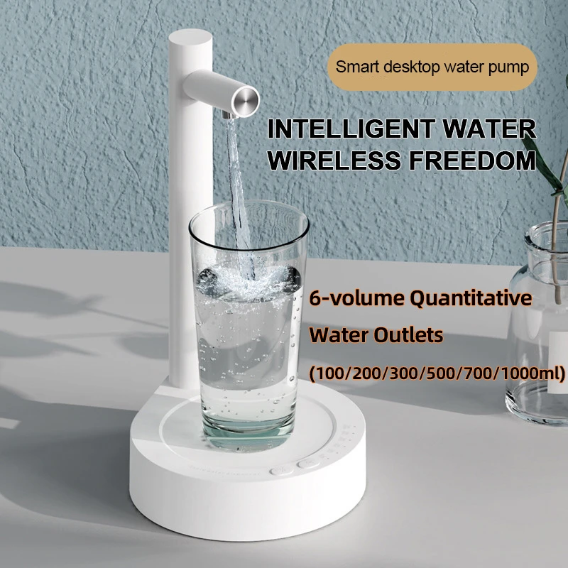 Smart Table Water Dispenser Automatic Water Bottle Pump With Base ...