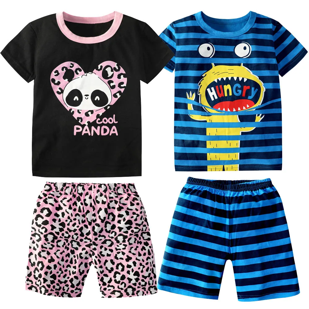 Summer-Short-Sleeve-Kids-Pajamas-Sets-Toddler-Pyjamas-Infantil-Boys ...