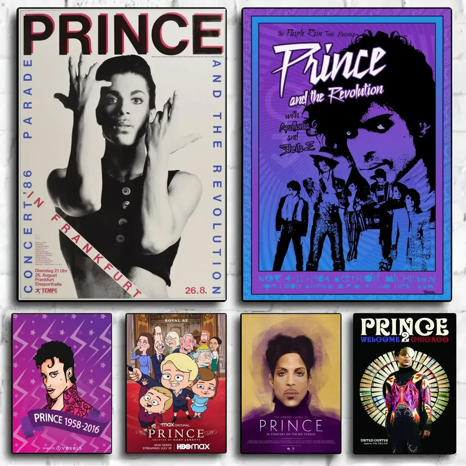 Prince Poster Aesthetic Canvas Painting Wall Art Pictures Club Home ...