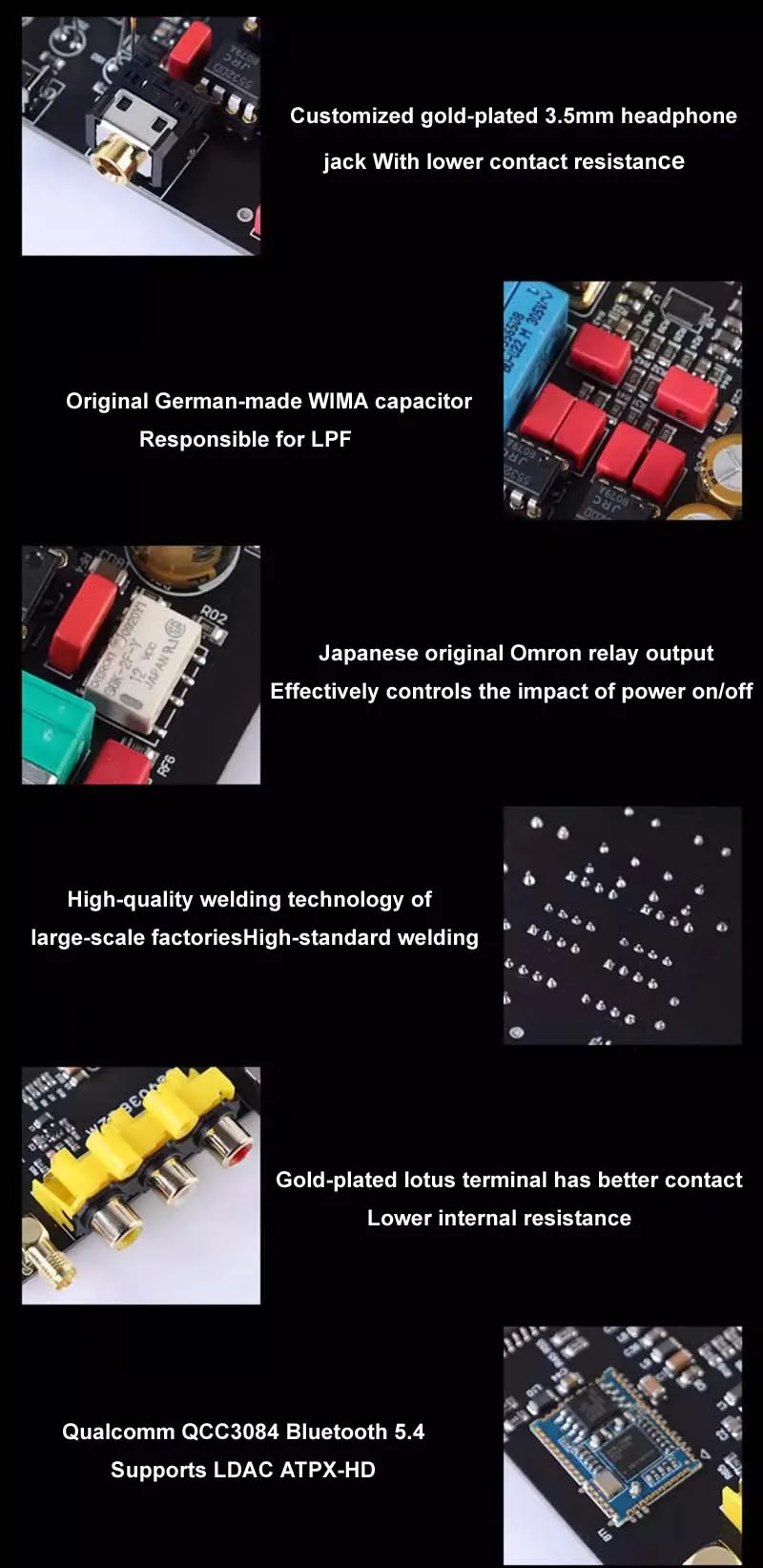 Kaisaya L6 ES9039Q2M Bluetooth DAC | AliExpress