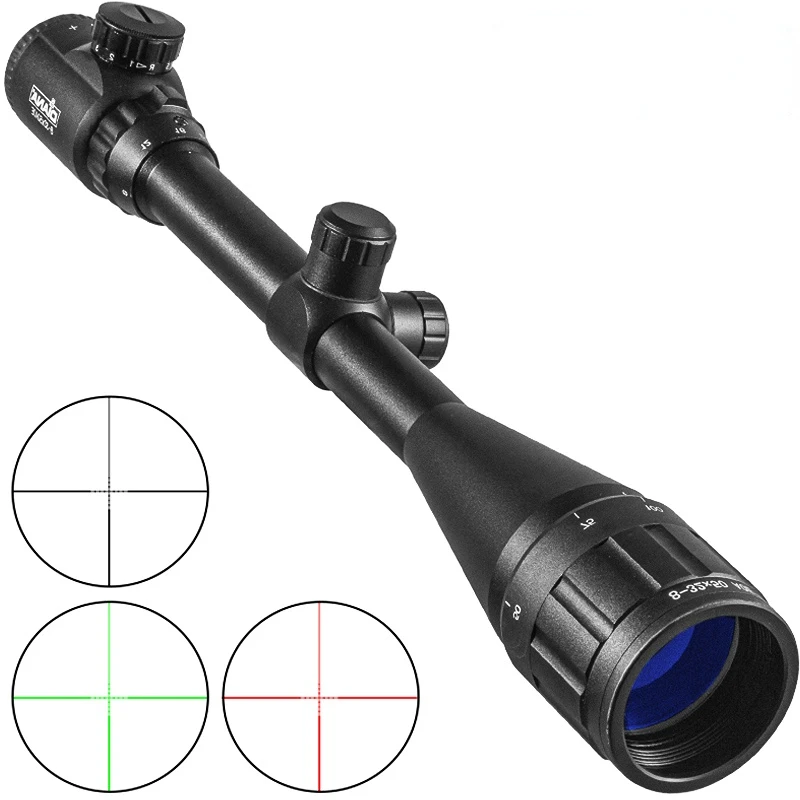 Tactical 8-32X50 Scopes Rifle Optics Red Dot Green Compact Riflescopes ...