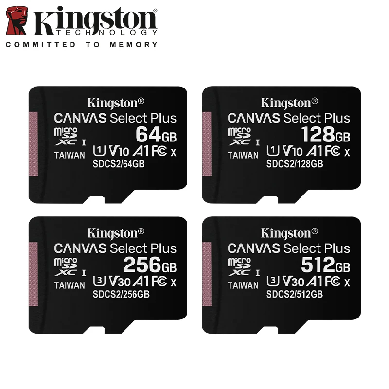 Kingston-Original-Micro-SD-Card-128GB-64GB-32GB-Micro-SD-Flash-Memory ...