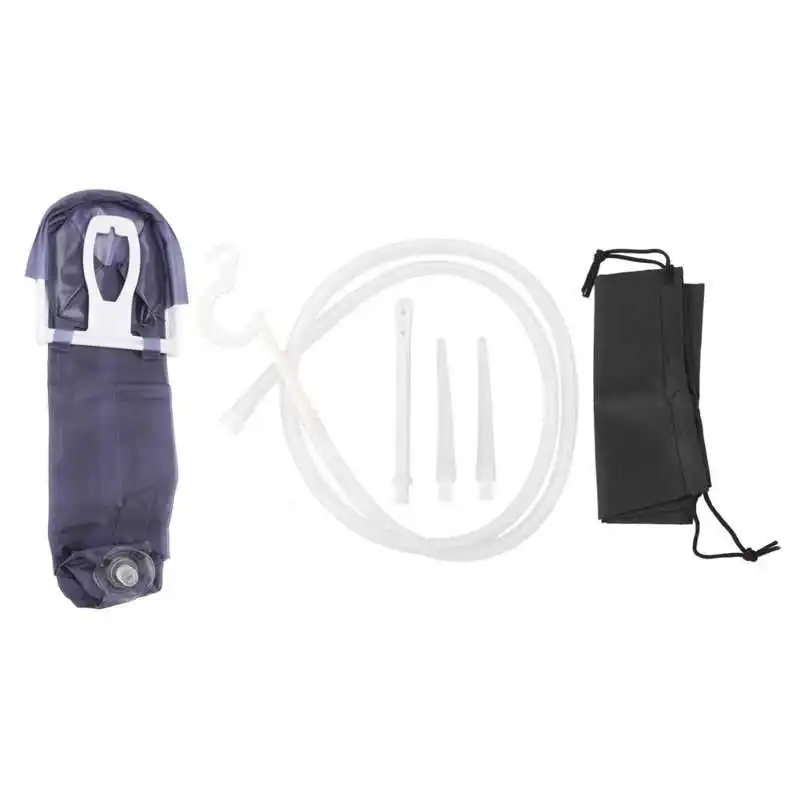 2l Portable Enema Bag Kit Foldable Silicone Enema Douche Bag Home Colon ...