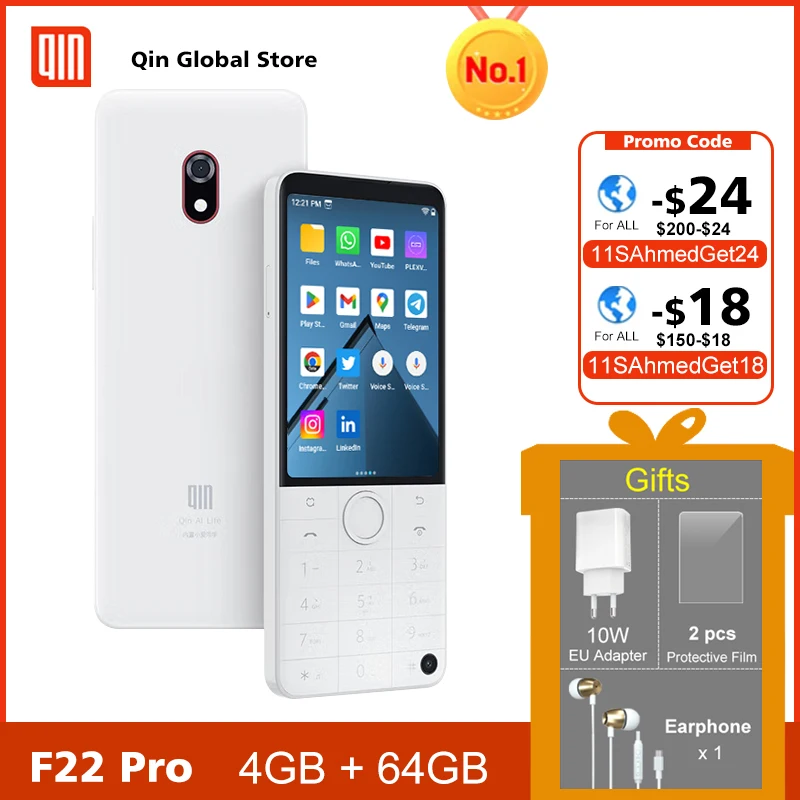 Qin F22 Pro Mtk Helio G85 Duoqin Wifi 3.54 Inch 4gb 64gb Octa Core ...