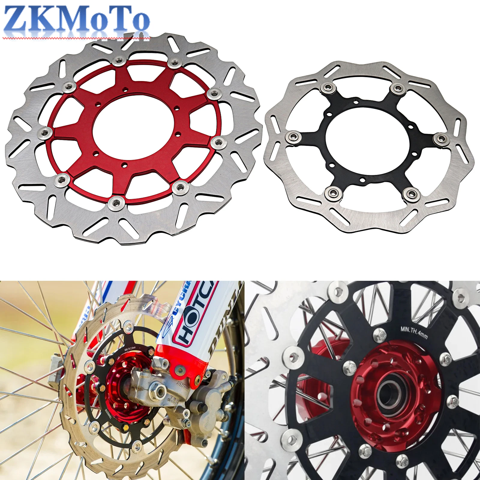 Motorcycle-260mm-320mm-Front-Floating-Brake-Disc-Rotor-Disk-For-Honda ...