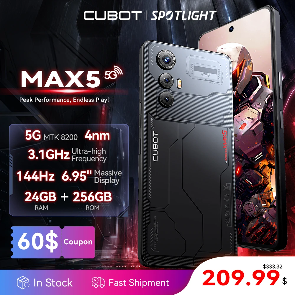 World-Premiere-CUBOT-MAX-5-Android-Smartphone-5G-Dimensity-8200-6-95 ...