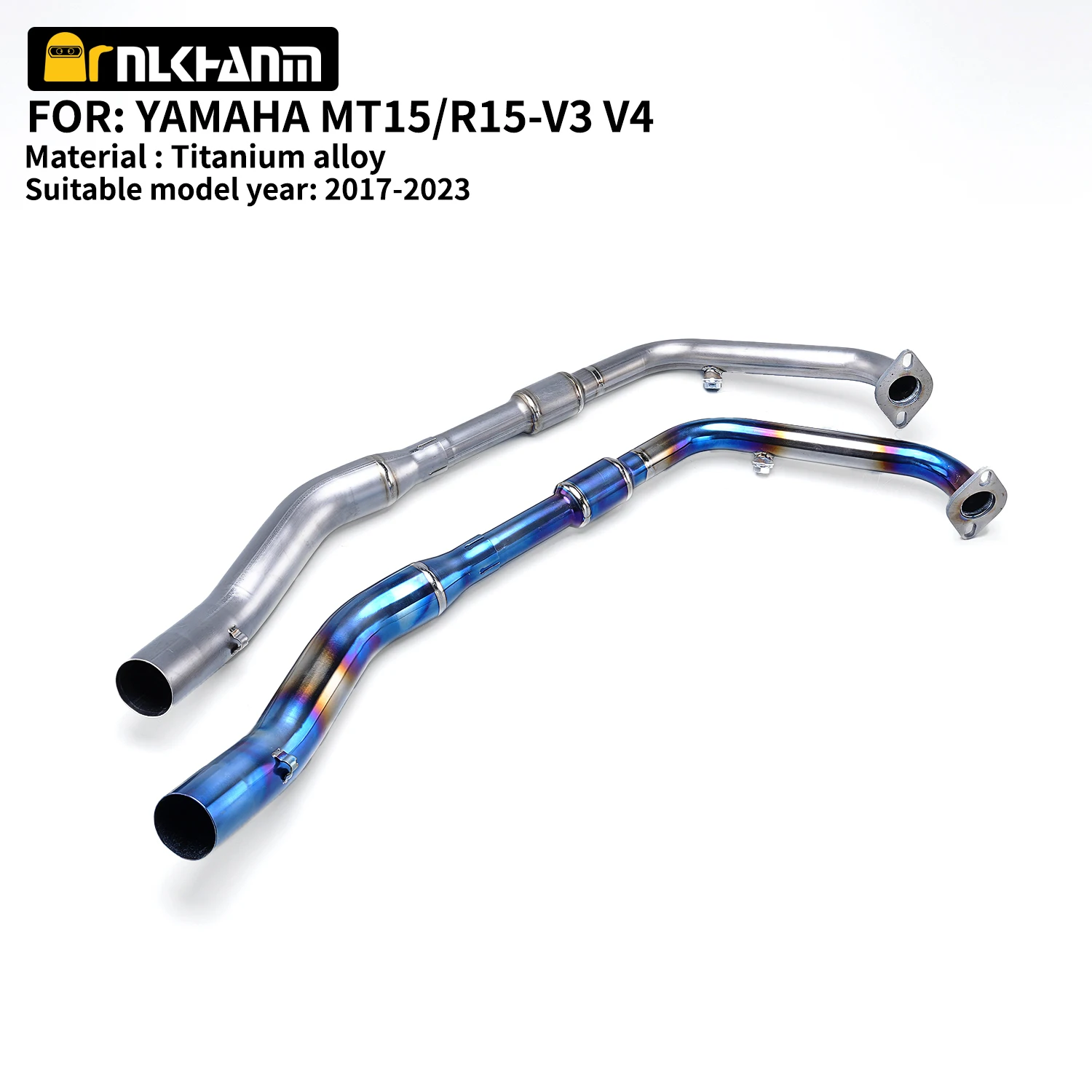 For MT15 R15 V3 V4 Motorcycle Exhaust Full Systems Ti. Alloy Pipe ...