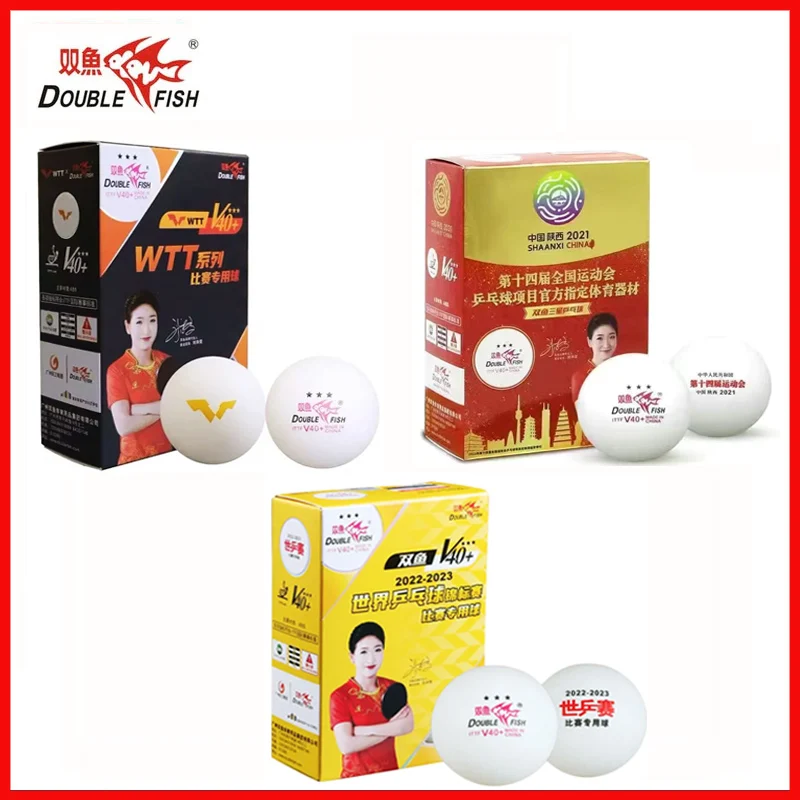 Double-Fish-3-Star-Table-Tennis-Balls-V40-Special-Ping-Pong-Balls-for ...