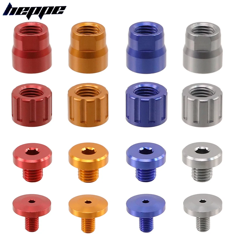 HEPPE Bicycle Thru Axle Nut Screw Bike Thru Axle End Cap Bike Hub Tube ...