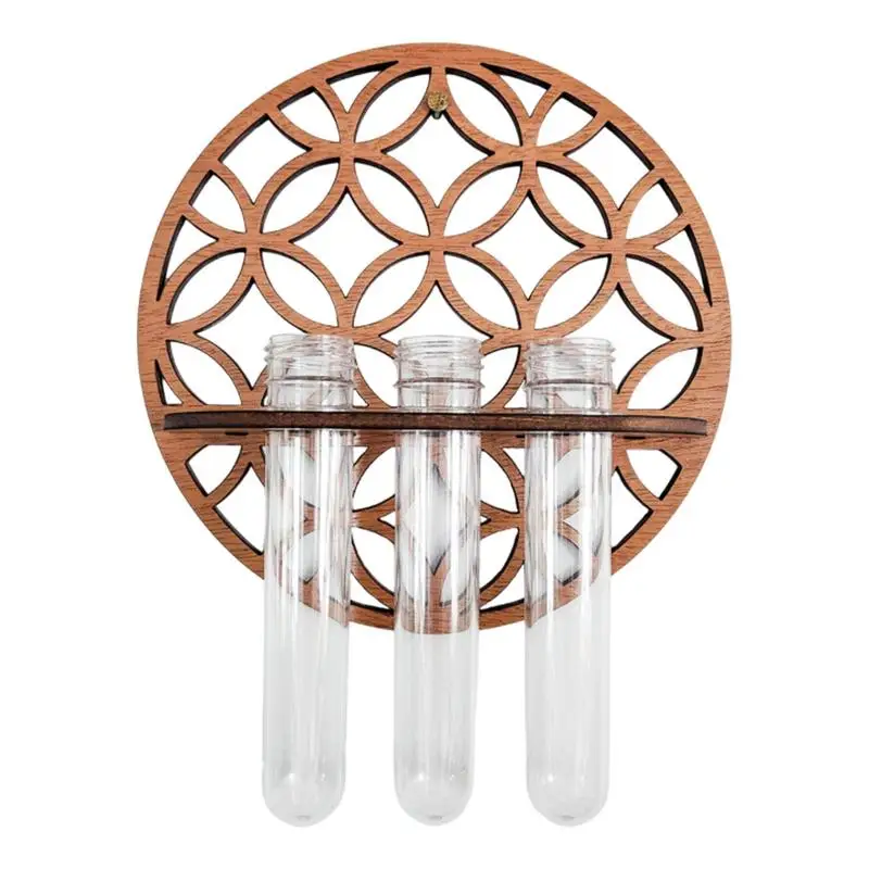 Wall-Mounted-Plant-Terrarium-com-3-Test-Tube-Glass-Vase-Rack-Decorative ...