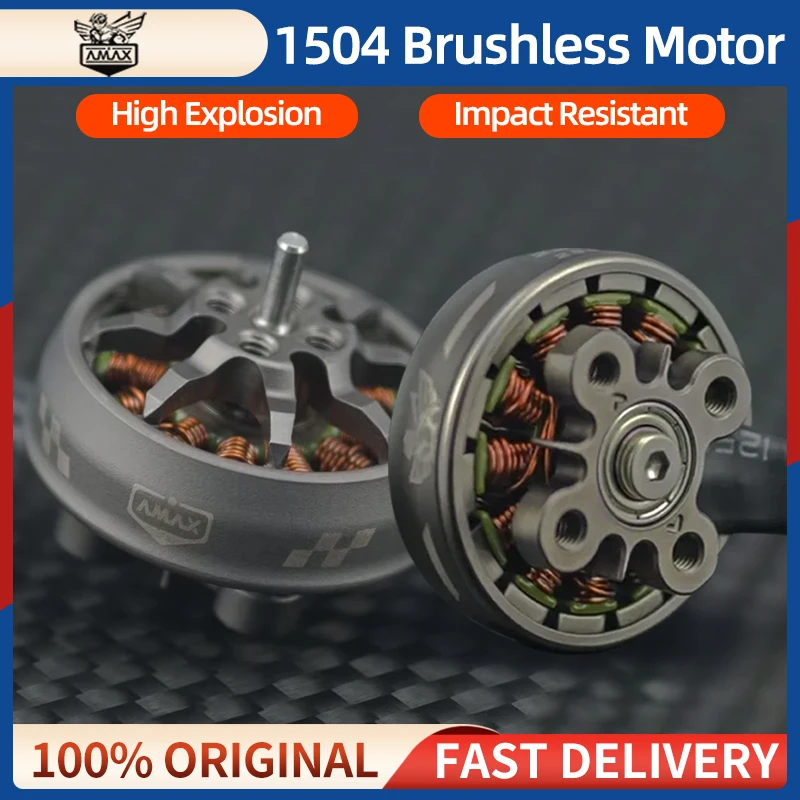 1/2PCS AMAX 1504 Brushless Motor 4000KV M2*9mm FPV Motor High Explosion ...