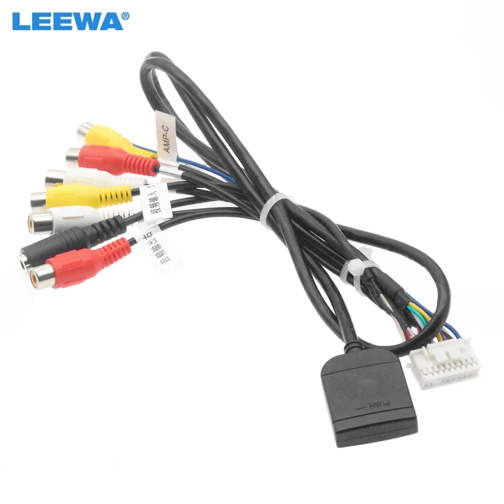 LEEWA-20-pin-Extended-Interface-Cable-With-RCA-AUX-IN-OUT-Audio-Video ...