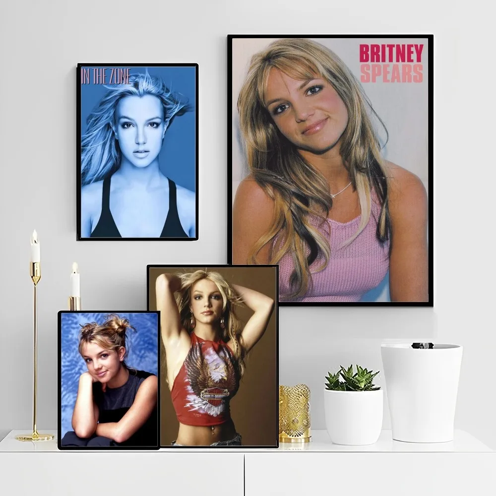 Singer-Britney-Spears-Movie-Sticky-Posters-Fancy-Wall-Sticker-for ...