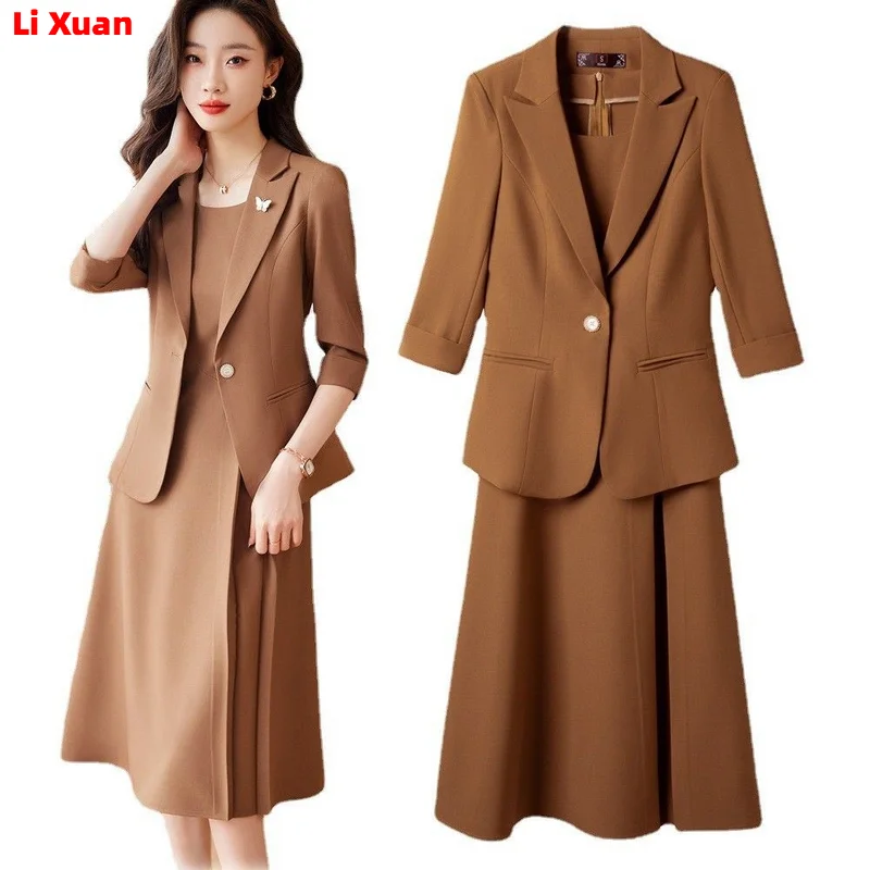 Autumn-Women-Dresss-Suits-with-Tops-and-Dress-Business-Suits-Fashion ...