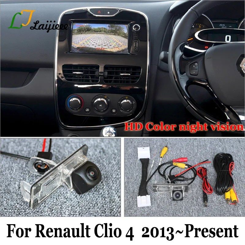 Reverse Camera For Renault Clio 4 2013~2021 OEM Screen Media Nav System ...
