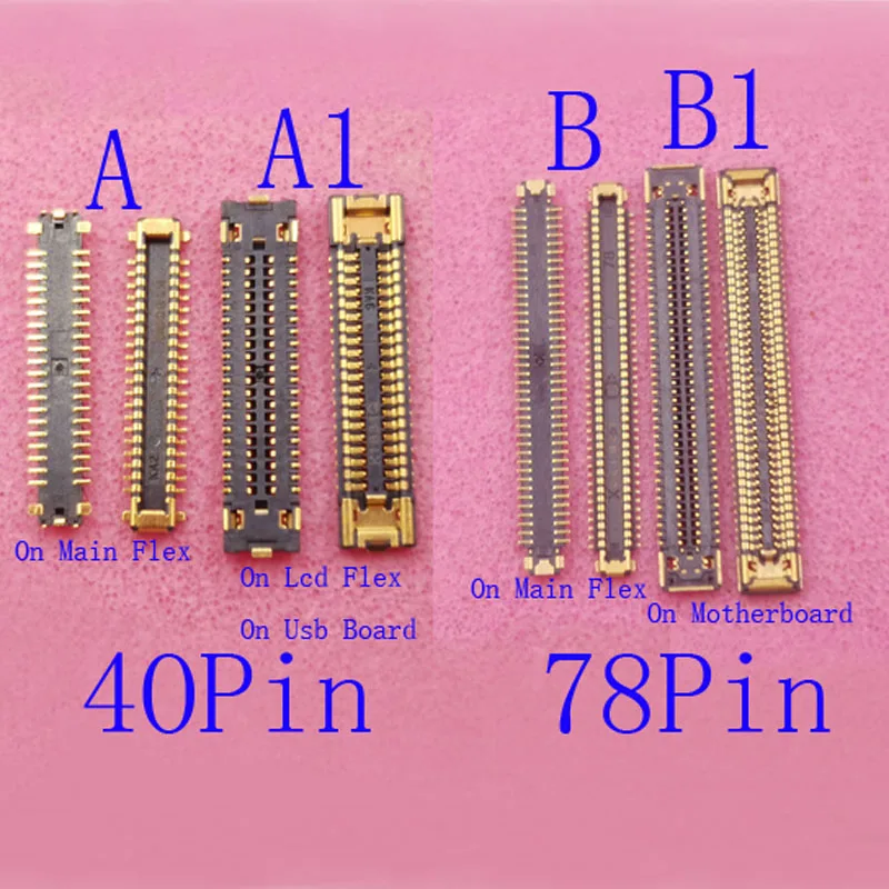 5-50Pcs LCD Display Screen Charger Flex Plug FPC Connector For Samsung ...