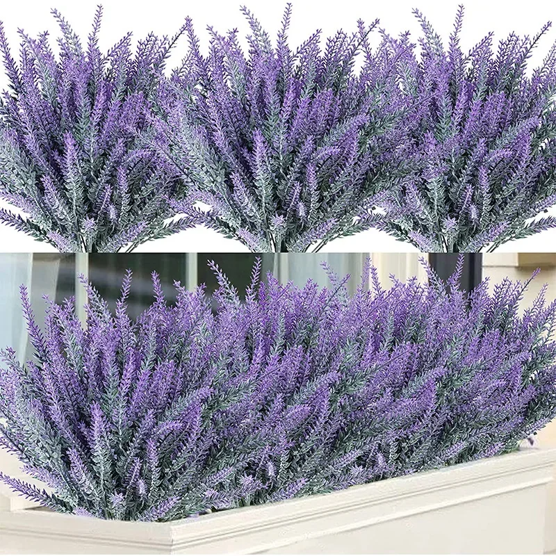 A-Bunch-of-Provence-Lavender-Plastic-Artificial-Flowers-False-Plants ...