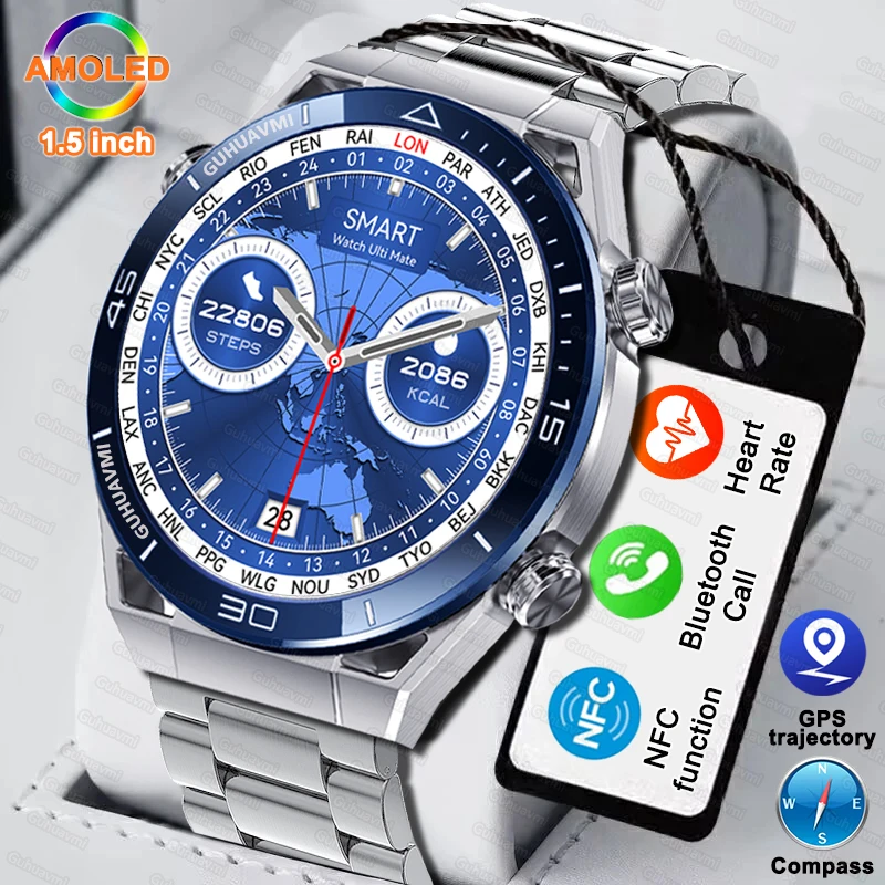 NFC-Smart-Watch-for-Men-Call-Sport-GPS-Rastreio-M-sica-Dial ...