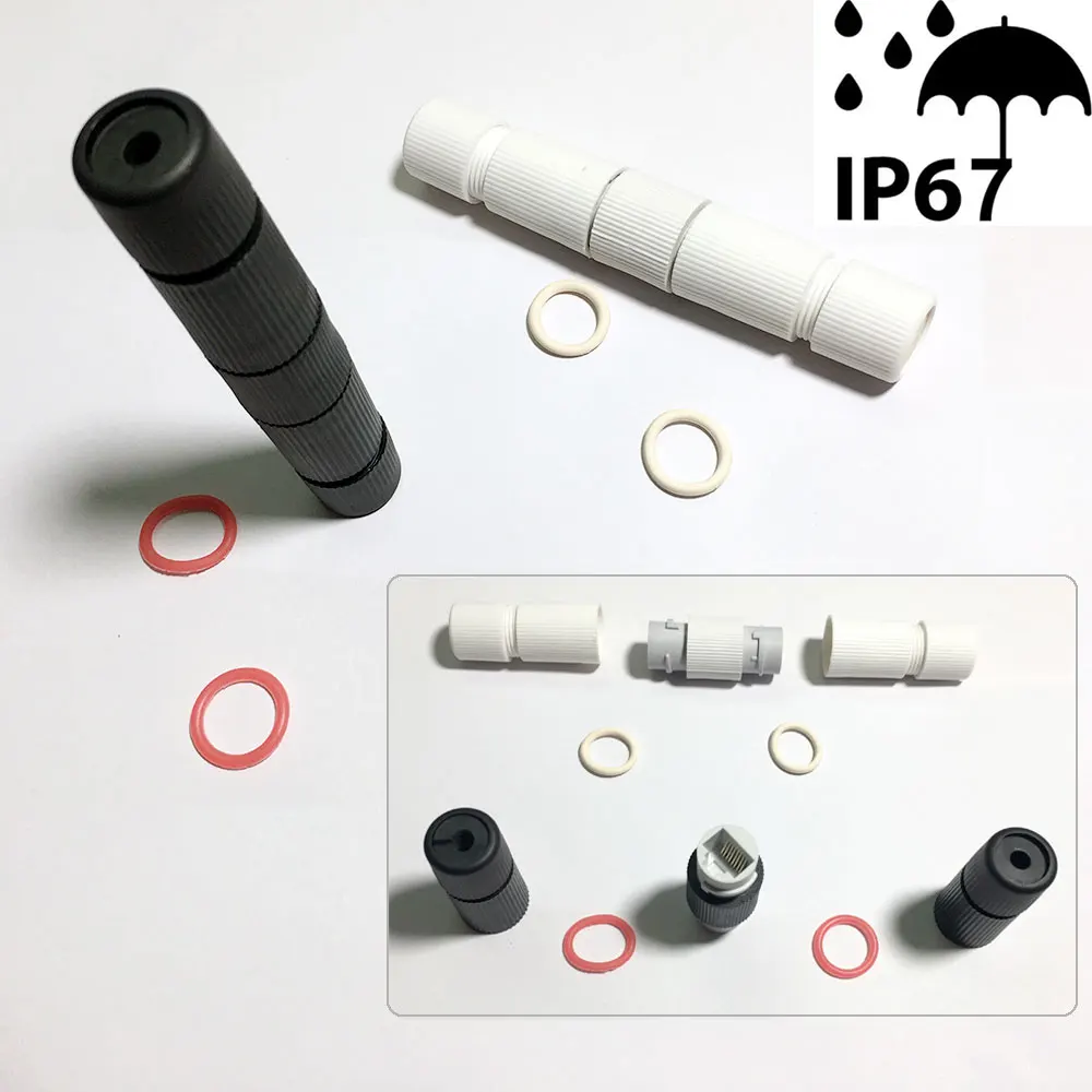 Double Head RJ45 Docking Connector Waterproof IP67 Header Adapter ...
