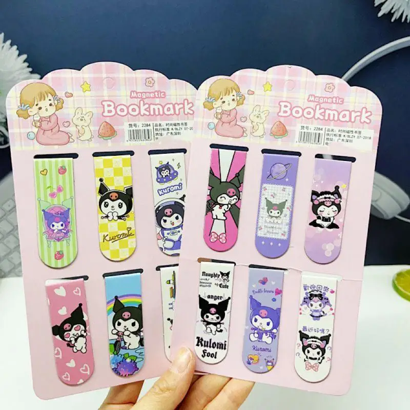 Sanrio-Kuromi-My-Melody-Animation-Creative-Cartoon-Magnetic-Bookmark ...