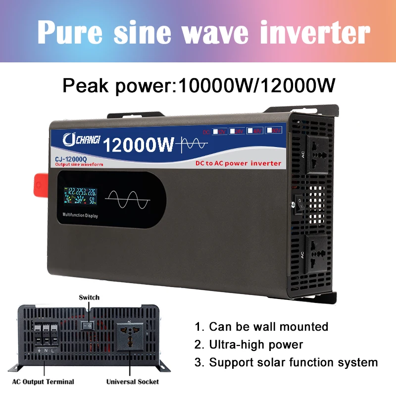 Inverter-24v-220v-Sine-Wave-Inverter-Power-10000W-12000W-48V-60V-72V ...